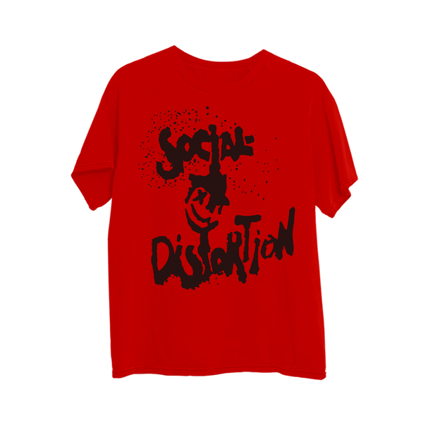 Smiley Red T-Shirt - Social Distortion Official Store